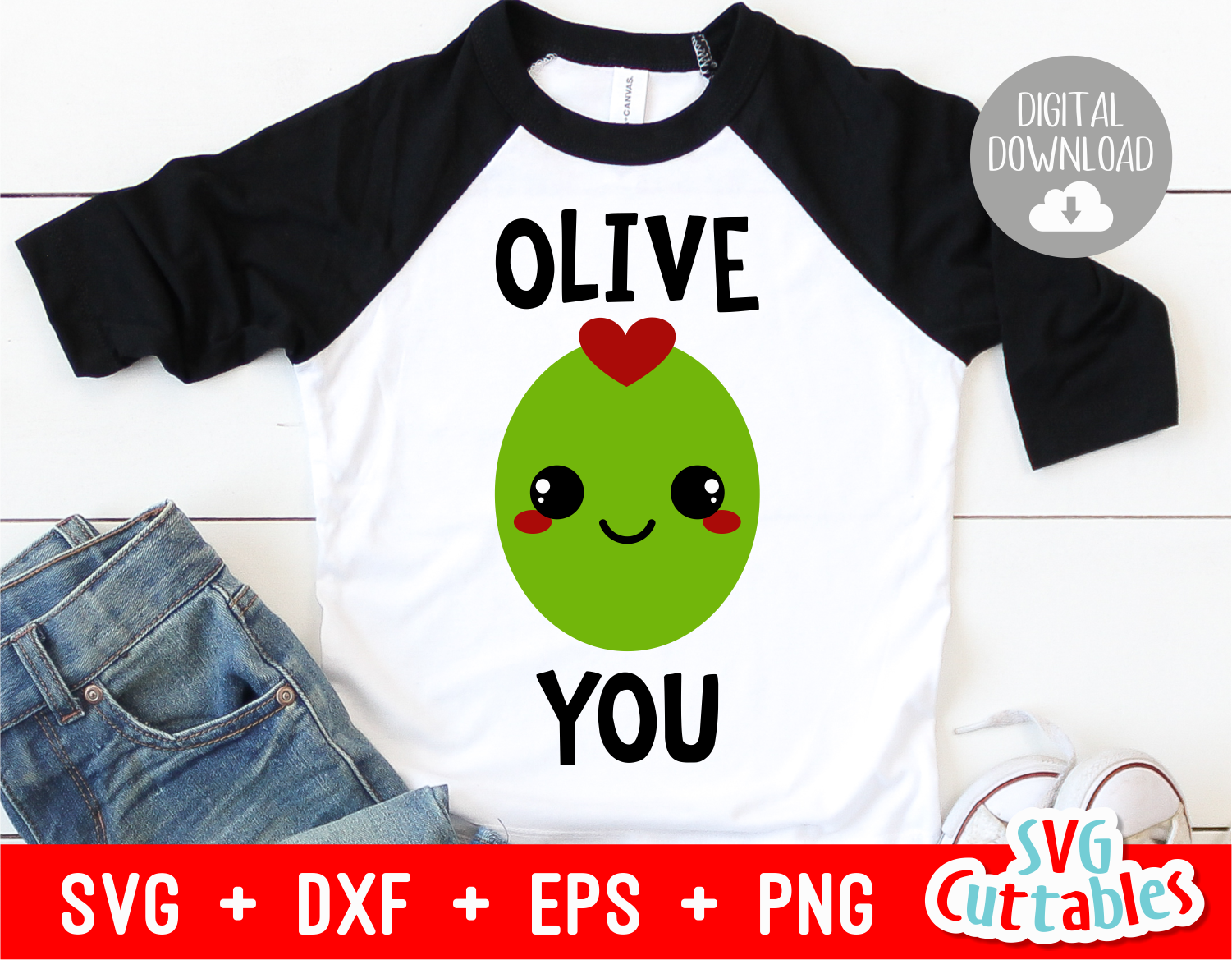 Olive You | Valentine's Day Cut File | svgcuttablefiles